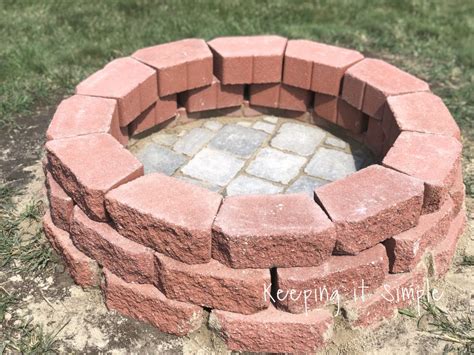How To Build A Diy Fire Pit For Only 60 Keeping It Simple