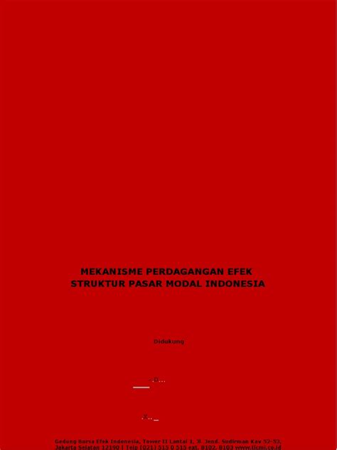 Pertemuan 3 Mpe Struktur Pasar Modal Indonesia Pdf