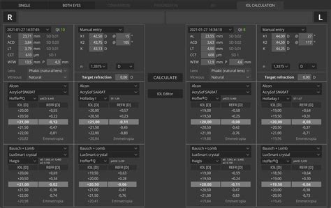 Ophthalmoscopy Software Module Optopol Technology Measurement