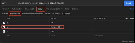 Postman发送请求，日期参数自动转换时间戳发送，postman填写日期自动转换时间戳 Csdn博客