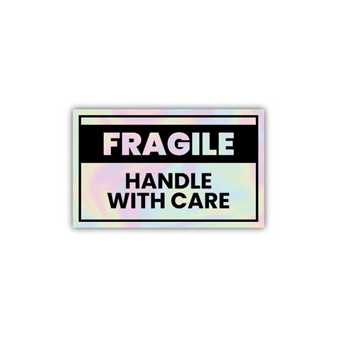 Jual Sticker Fragile Handle With Care Stiker Hologram Satuan Z054 Shopee Indonesia