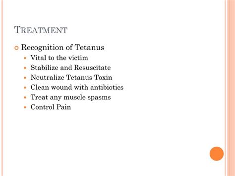 Ppt Tetanus Powerpoint Presentation Free Download Id1561207