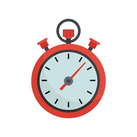 Stopwatch Icon Flat Style 14477205 Vector Art At Vecteezy