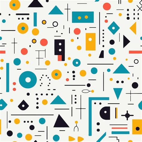 Premium Vector Geometric Abstract Seamless Pattern Vector
