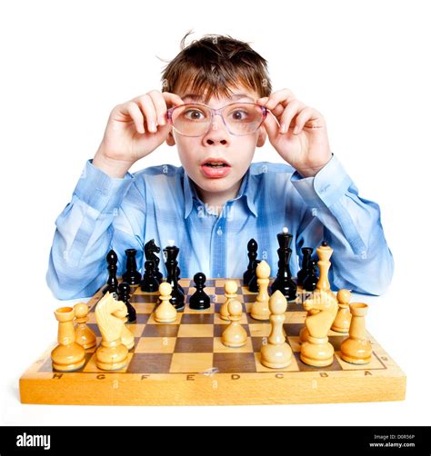 Nerd Play Chess Stock Photo Alamy