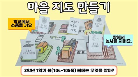 마을 지도 만들기 2학년 1학기 봄 봄에는 무엇을 할까 봄철생활모습 Youtube