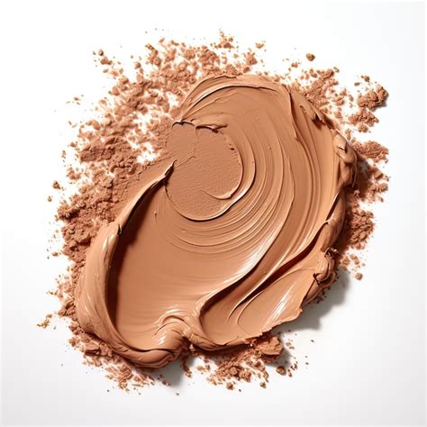 Premium Ai Image Foundation Cosmetic Texture On White