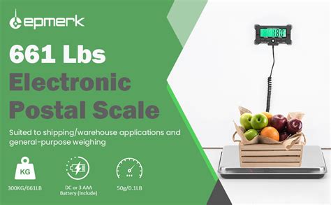 Amazon Com Lepmerk 660lbs 300kg Electronic Postal Scale 50g 0 1lb Precision LCD Display 16