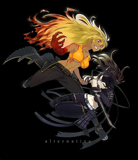 Yang Xiao Long And Blake Belladonna Rwby Drawn By Kuroda Nanchara