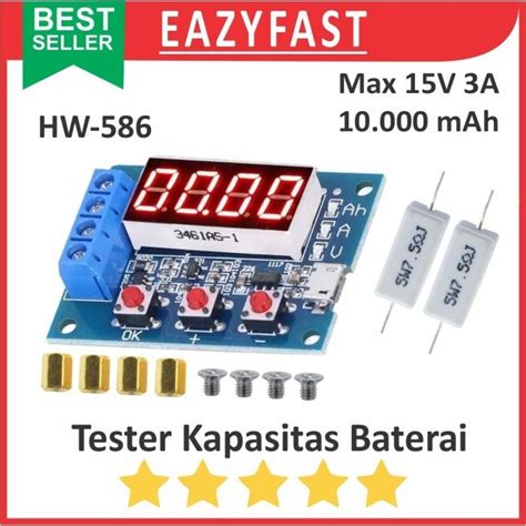 Jual Modul Tester Kapasitas Baterai HW 586 Battery Capacity Meter Zhiyu Shopee Indonesia