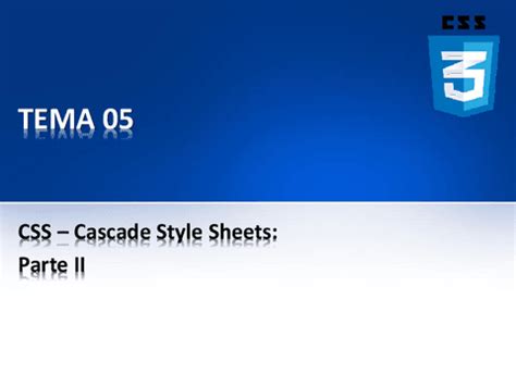 TEMA 05 CSS Parte II Pdf