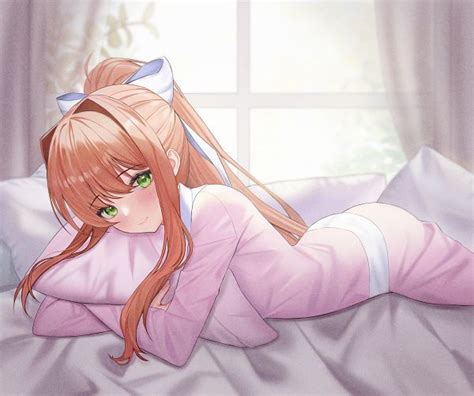 Monika Doki Doki Literature Club Image By Pixiv Id Zerochan Anime Image Board