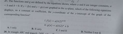 Giải Quyếtthe Functions And G Are Defined By The Equations Shown