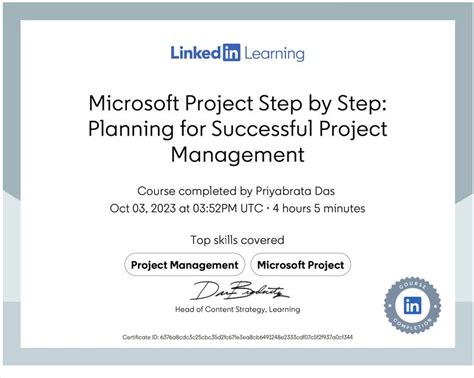 Priyabrata Das Pmp®safe®5itil®mba On Linkedin I Have Finished The Course Microsoft