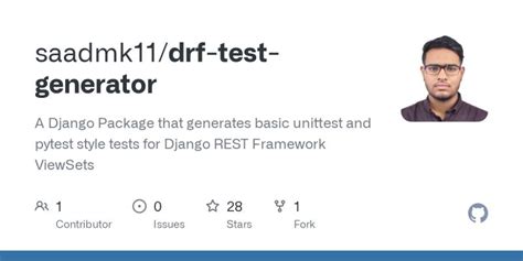 Khandker Maksudul Haque On Linkedin Github Saadmk11drf Test Generator A Django Package That