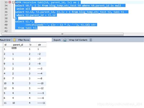 Mysql8 实现connect By语法mysql Connect By Csdn博客