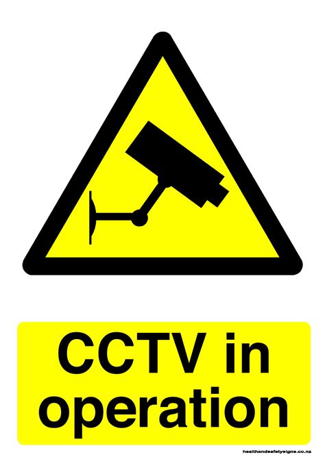 Free Printable Security Camera Cctv Warning Signs Printable Word Searches