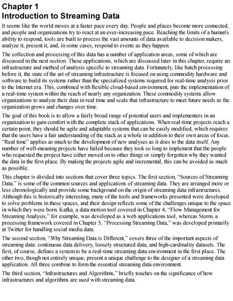 Real Time Data Processing Chapter 1 Chapter 1 Introduction To