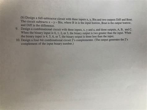 Solved For The Following Circuit Design Questions You Must Chegg Com