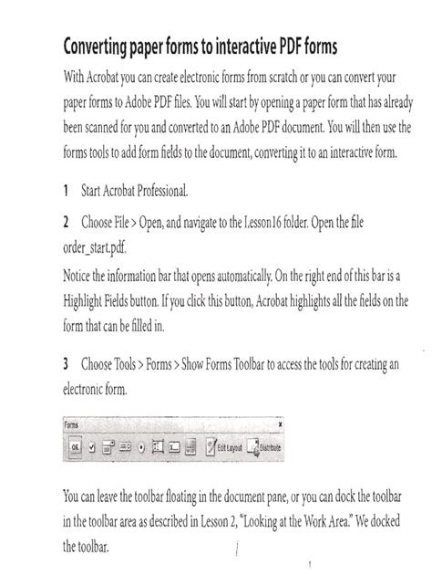 fillable online converting paper forms to interactive pdf forms fax