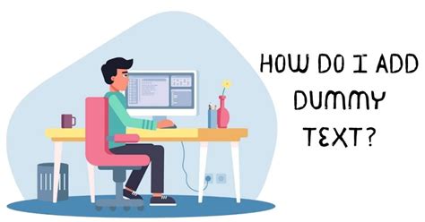 How Do I Add Dummy Text Lipsum Hub