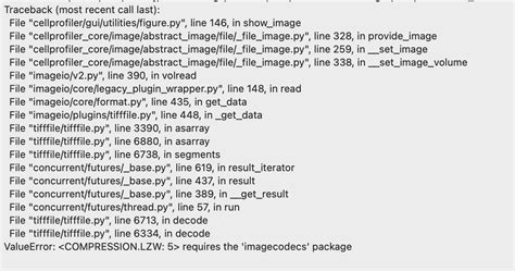 issue visualizing tif files on cell profiler image analysis image sc forum