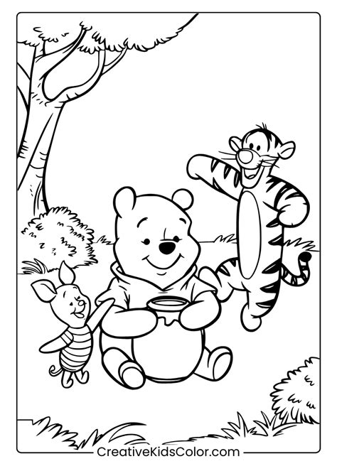 Winnie The Pooh And Friends Black And White Winnie The Pooh Clipart