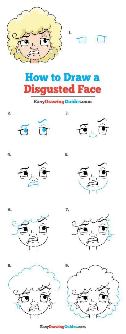 How To Draw A Disgusted Face Really Easy Drawing Tutorial Drawing Tutorial Easy Drawing