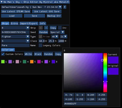 Nms Ship Editor Colorizer Tool U Mjjstral
