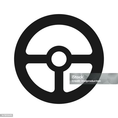 자동차 스티어링 휠 아이콘입니다 자동차 또는 자동차 휠 벡터 일러스트 레이 션 개념에 대한 스톡 벡터 아트 및 기타 이미지 개념 개념과 주제 검은색 Istock
