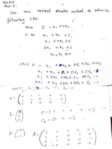 Revised Simplex Pdf