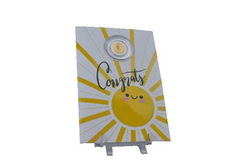 การ์ดอวยพรแสดงความยินดีบรรจุเหรียญ 10 บาท พระอาทิตย์ Coins And Numismatic