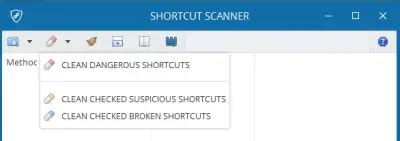 Shortcut Scanner Detect And Delete Dangerous Shortcuts