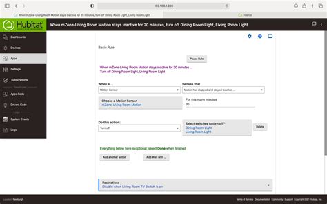 Disable Basic Rule With Switch 💡 Lighting Hubitat