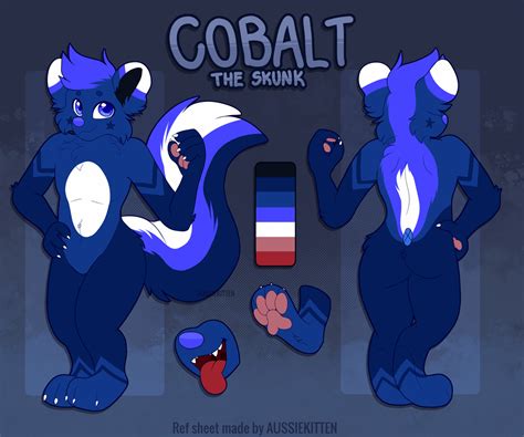 Skunk Time 🦨💙 Ref Sheet Comm Rfurry