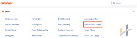 Email Filters Configuration WithIn CPanel And Testing The Created Filters
