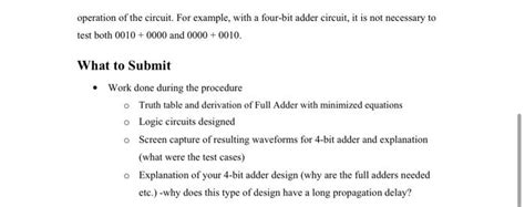 Solved Objectives Design A 4 Bit Adder Circuit Learn To