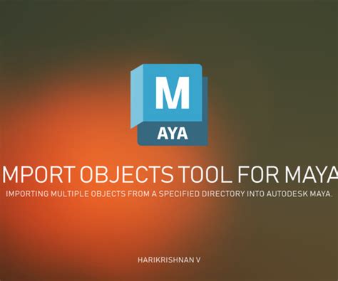 Artstation Import Objects Tool For Maya Resources