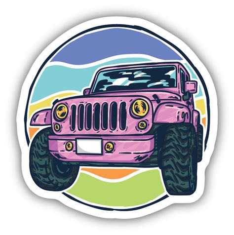 Stickers Northwest Pink Jeep Sticker Tylers