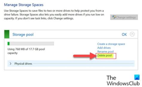 How To Delete A Storage Pool For Storage Spaces In Windows 11 10