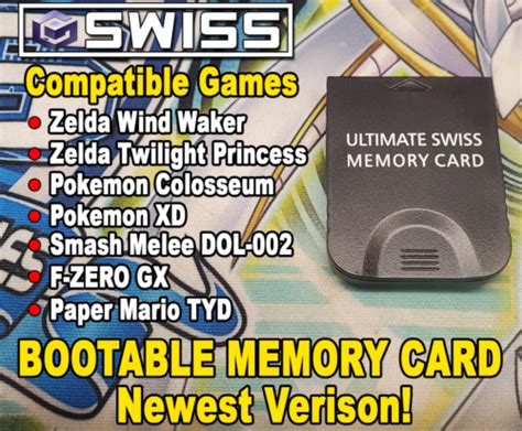 Swiss Gamecube Memory Card Bootable Loader Sd Adapter Plug And Play Ebay