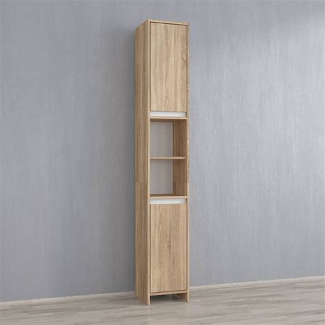 Шафа пенал у ванну Mebelproff ПВ 5 шафка для речей в ванну кімнату Дуб Сонома купити онлайн