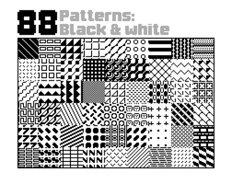 New Patterns Icons And Tiles Pico8 More Icons 1bit 8x8