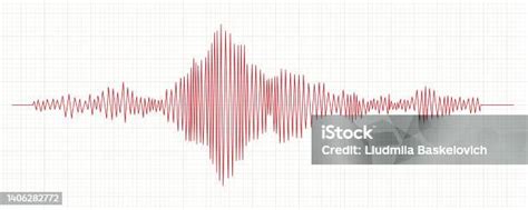 지진 그래프 측정 또는 거짓말 검출기 그래프 데이터 기록을 사용한 지진 측정 벡터 일러스트 레이 션 거짓말 탐지기에 대한 스톡