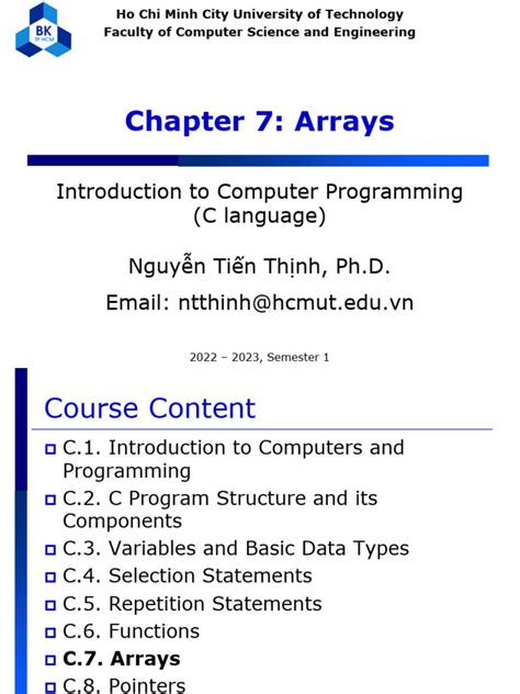 Co1003 Chapter 7 Arrays Pdf