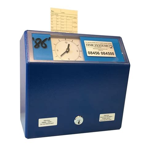 86 Clipper Automatic Time Recorder Clocking In Machine