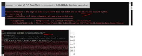 Even With New Version And Old Version Connecting Issues While Connecting To Sharepoint Online