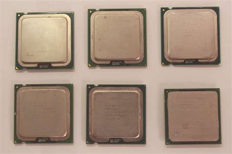 Cpus Six Assorted Celeron Pentium And Core 2 Duo Legacy Intel
