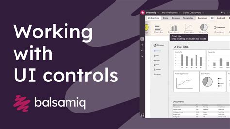 How To Work With Ui Controls In Balsamiq Youtube