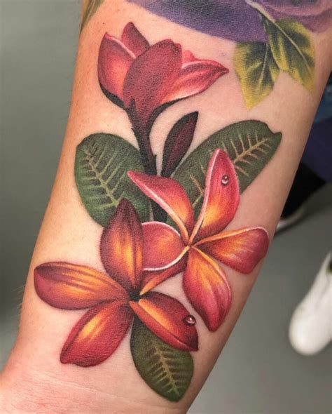 19 Beautiful Plumeria Tattoo Ideas To Get A Plum Perfect Look